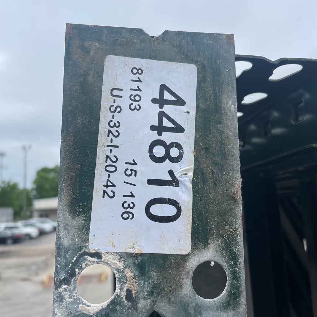 Used Pallet Rack Uprights 42" x 20' (Teardrop) - Trammell Equipment Company