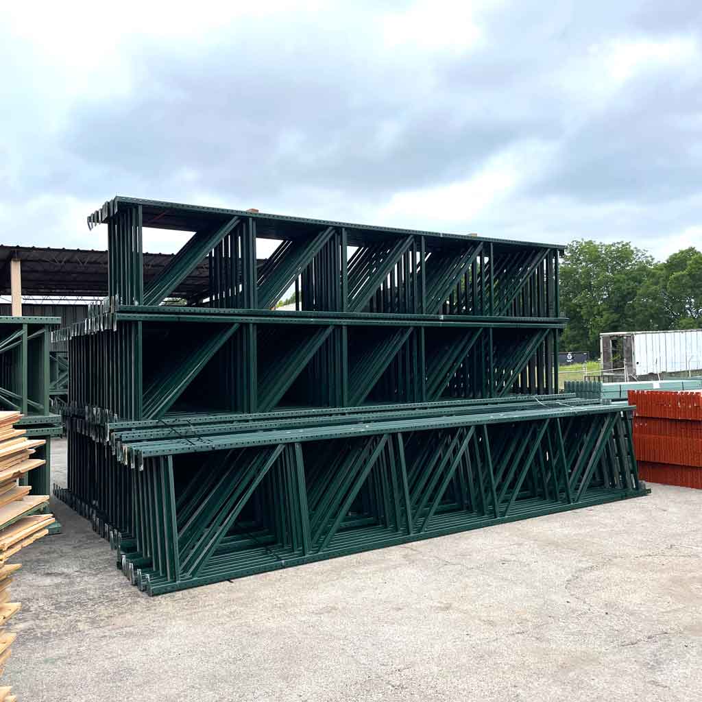 Used Pallet Rack Uprights 42" x 20' (Teardrop) - Trammell Equipment Company