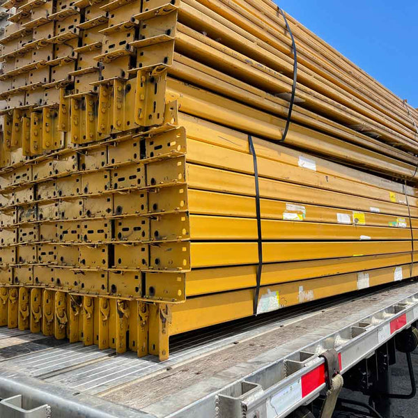 Used Pallet Rack Beams 108" x 3.5" [Teardrop] - Trammell Equipment Company
