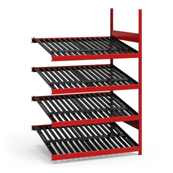 Battery Rack 48"W x 36"D x 75"H with 4 Levels, Adder Unit - Trammell ...
