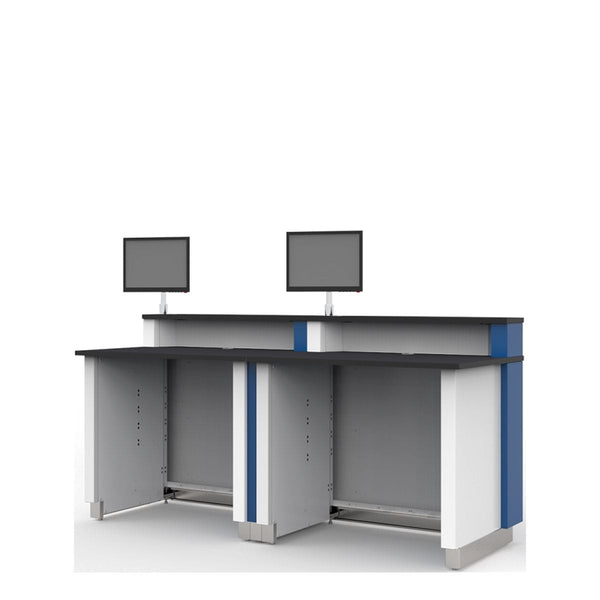 Rousseau Double Stationary Service Advisor Desk 96" wide No Drawers ...