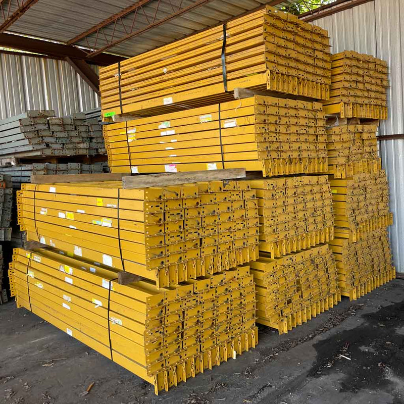 Used Pallet Rack Beams 108" x 3.5" [Teardrop] - Trammell Equipment Company