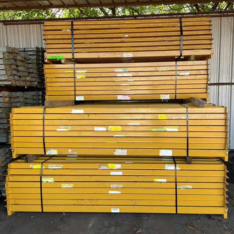 Used Pallet Rack Beams 108" x 3.5" [Teardrop] - Trammell Equipment Company